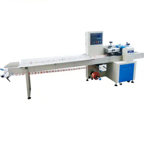Automatic flow wrapping packaging machine italy with date printer ...
